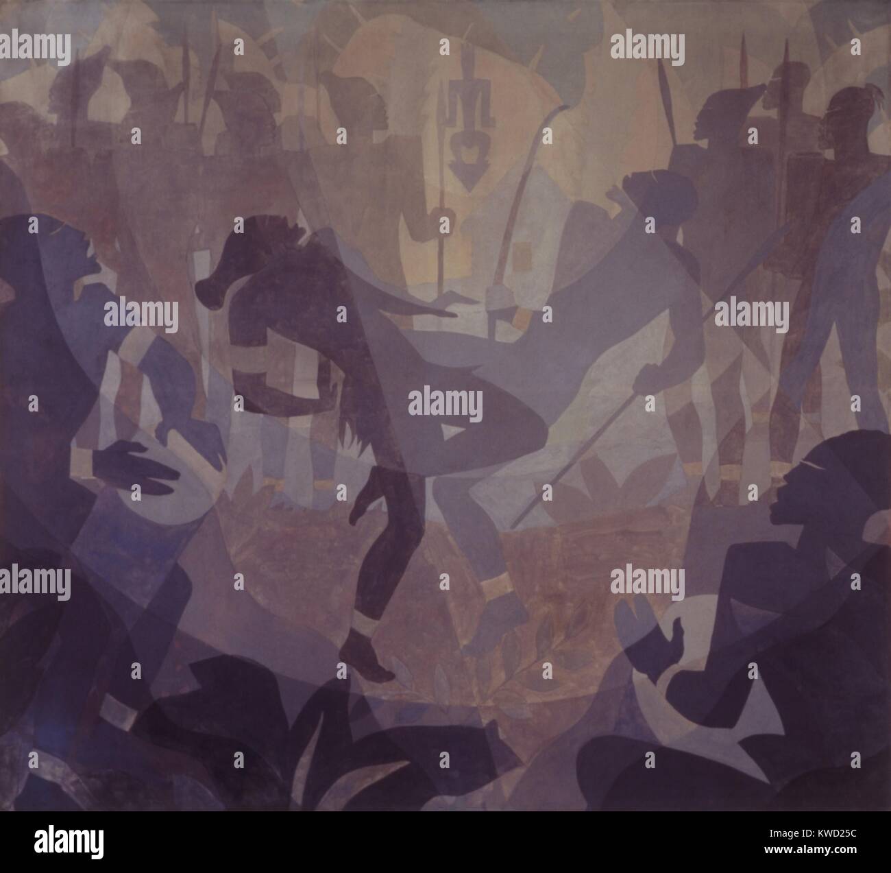 THE NEGRO IN AN AFRICAN SETTING, by Aaron Douglas, 1934, African ...