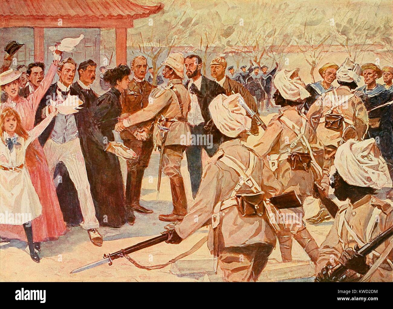 British and Sikh soldiers reached the embattled diplomatic community in ...