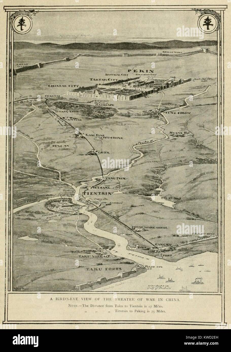 Birds eye view of the theater of war in China during the Boxer ...