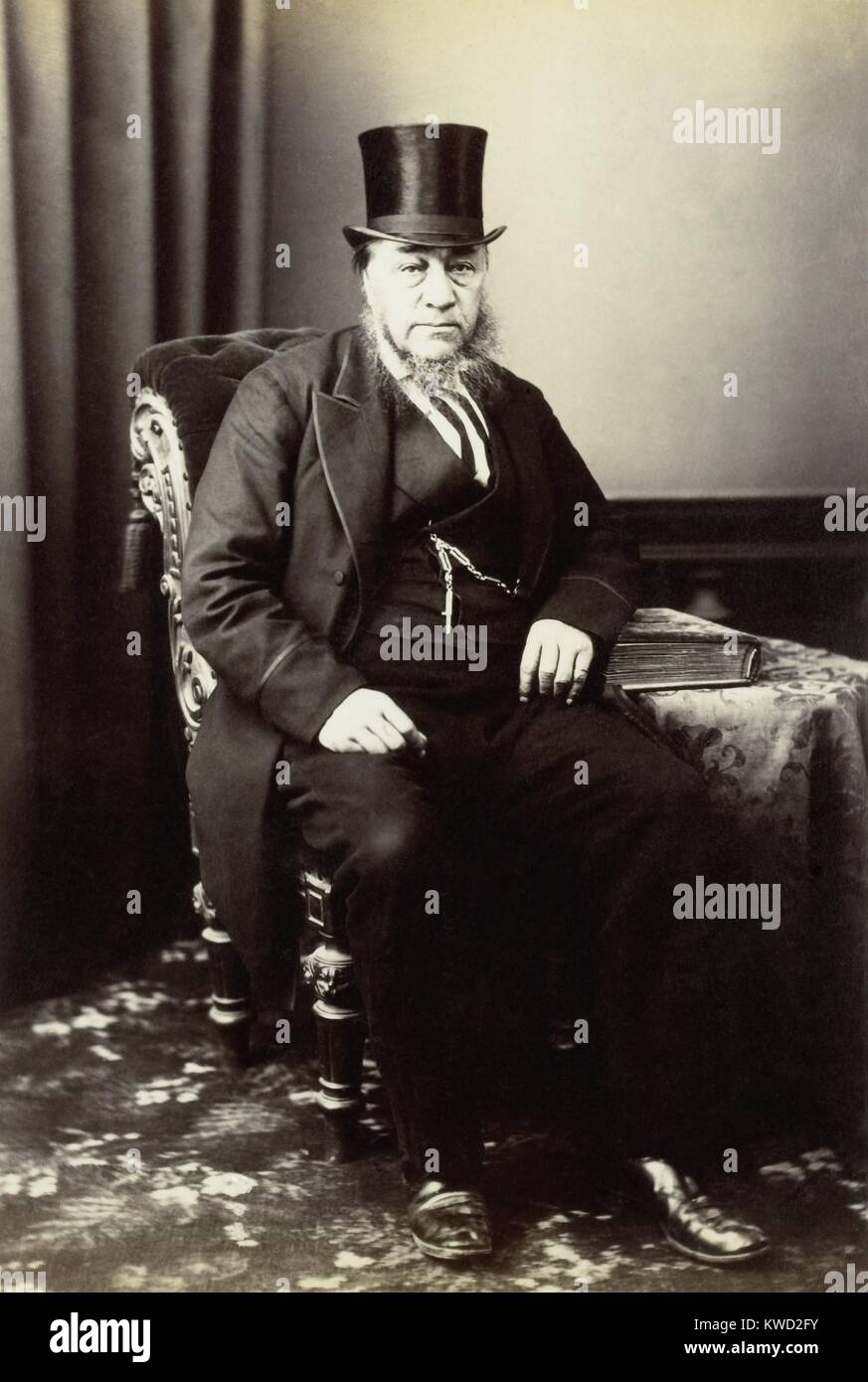 Paul Kruger, President of the South African Republic, 1883-1900. He led ...
