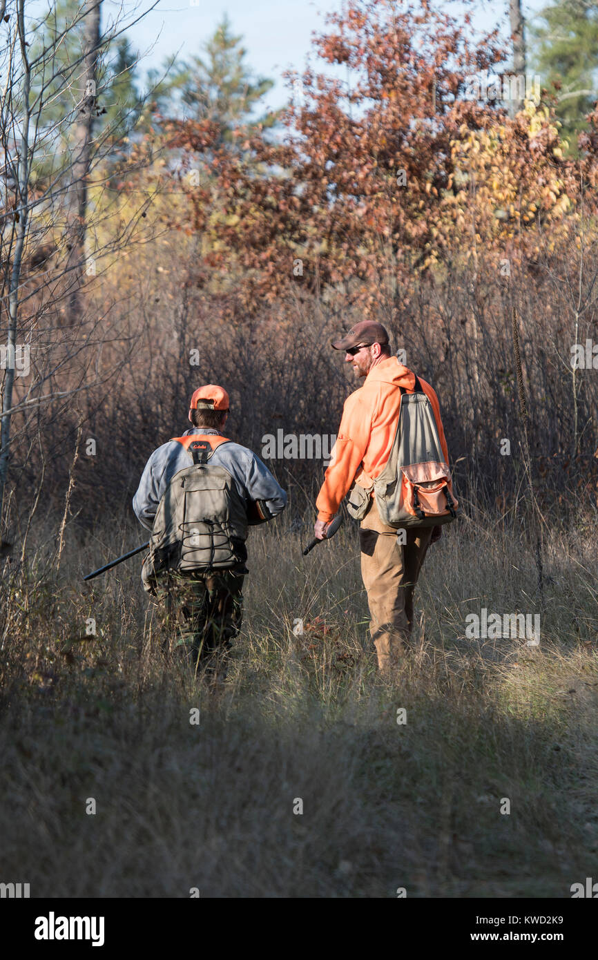Father And Son Hunting Not Gun Stock Photos & Father And Son Hunting ...
