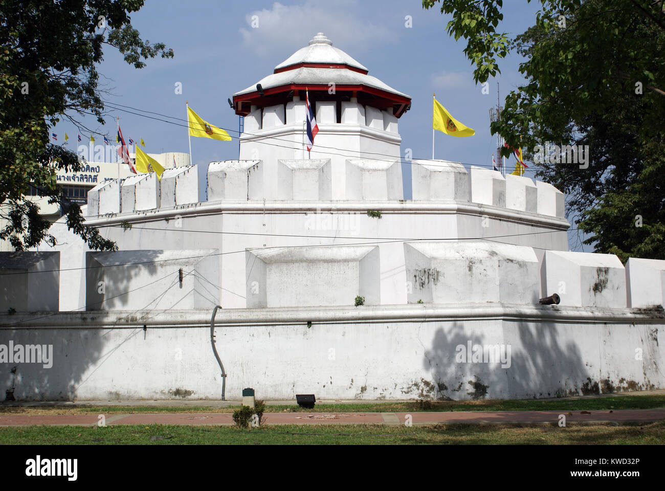 Fort in the centre of Bangkok, Thailand Stock Photo - Alamy