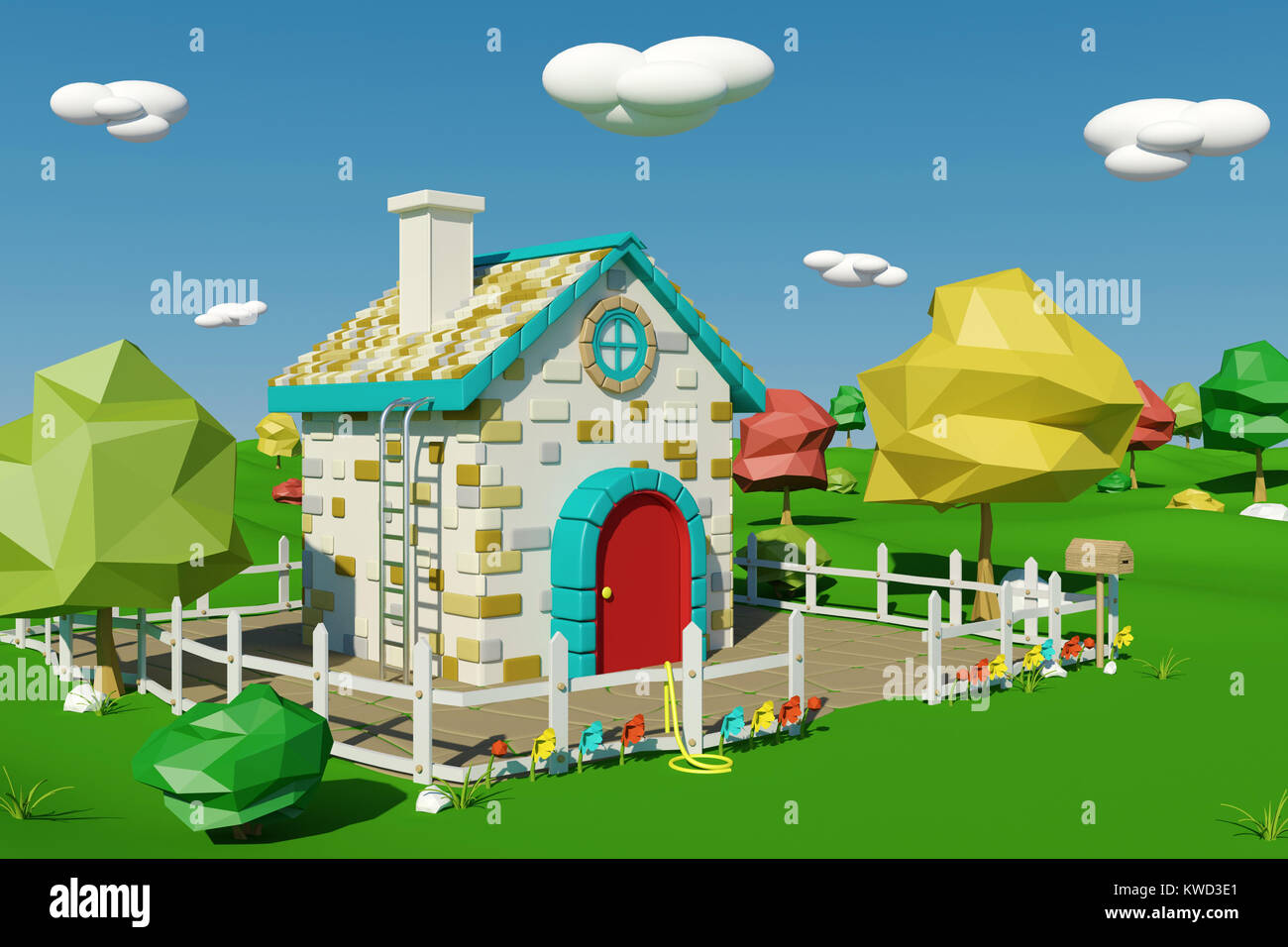 Cartoon house hi-res stock photography and images - Alamy