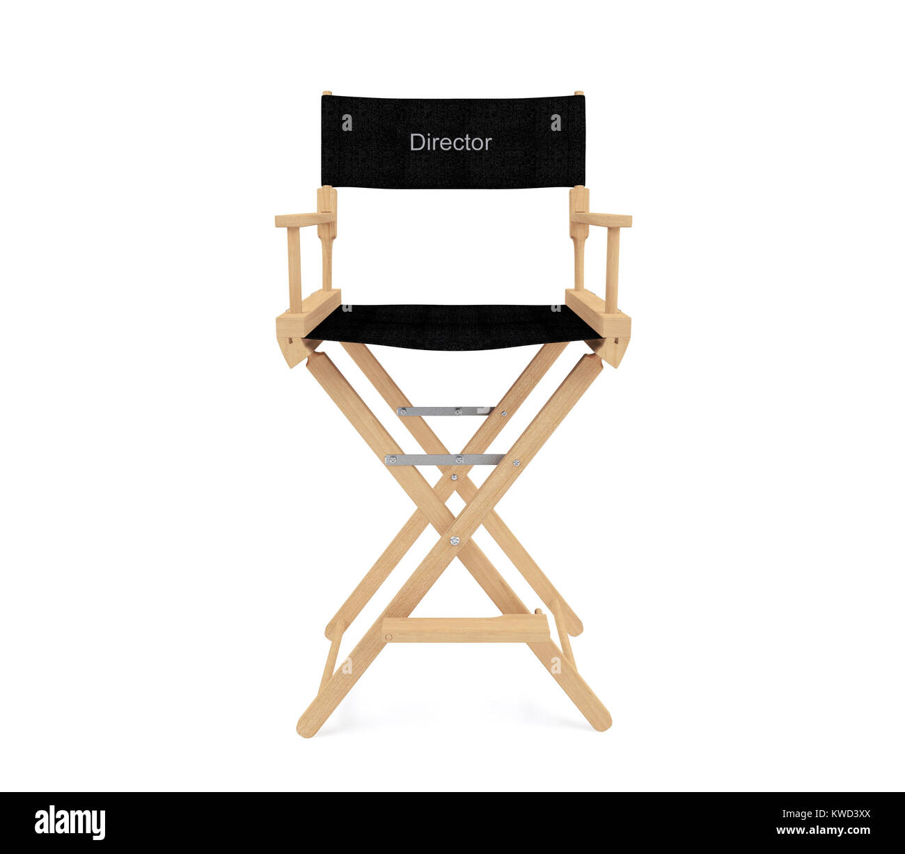 Director's chair isolated on white background. 3D rendering Stock Photo ...
