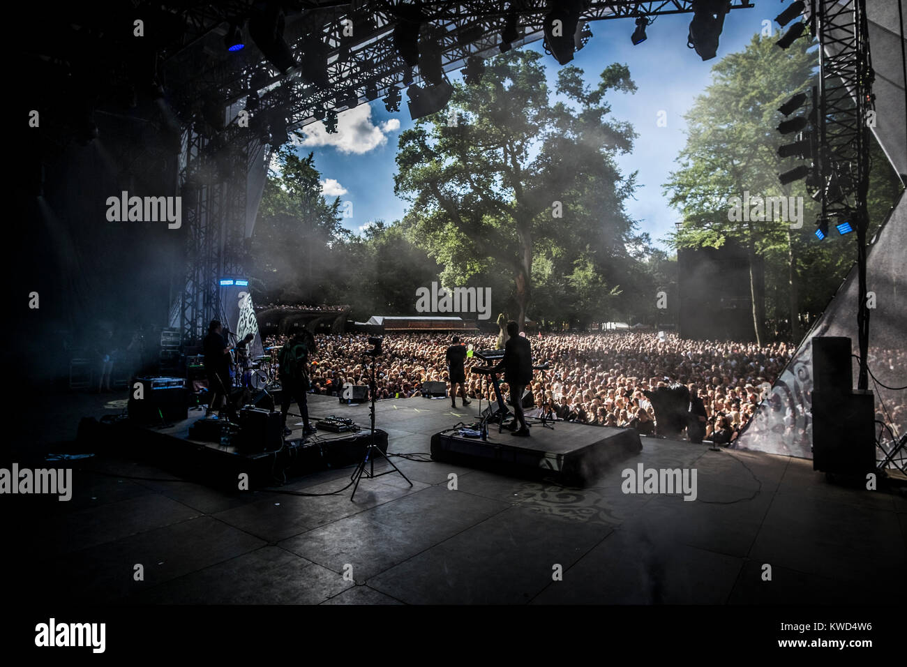 The Danish R&B duo Phlake performs a live concert at the Danish music ...