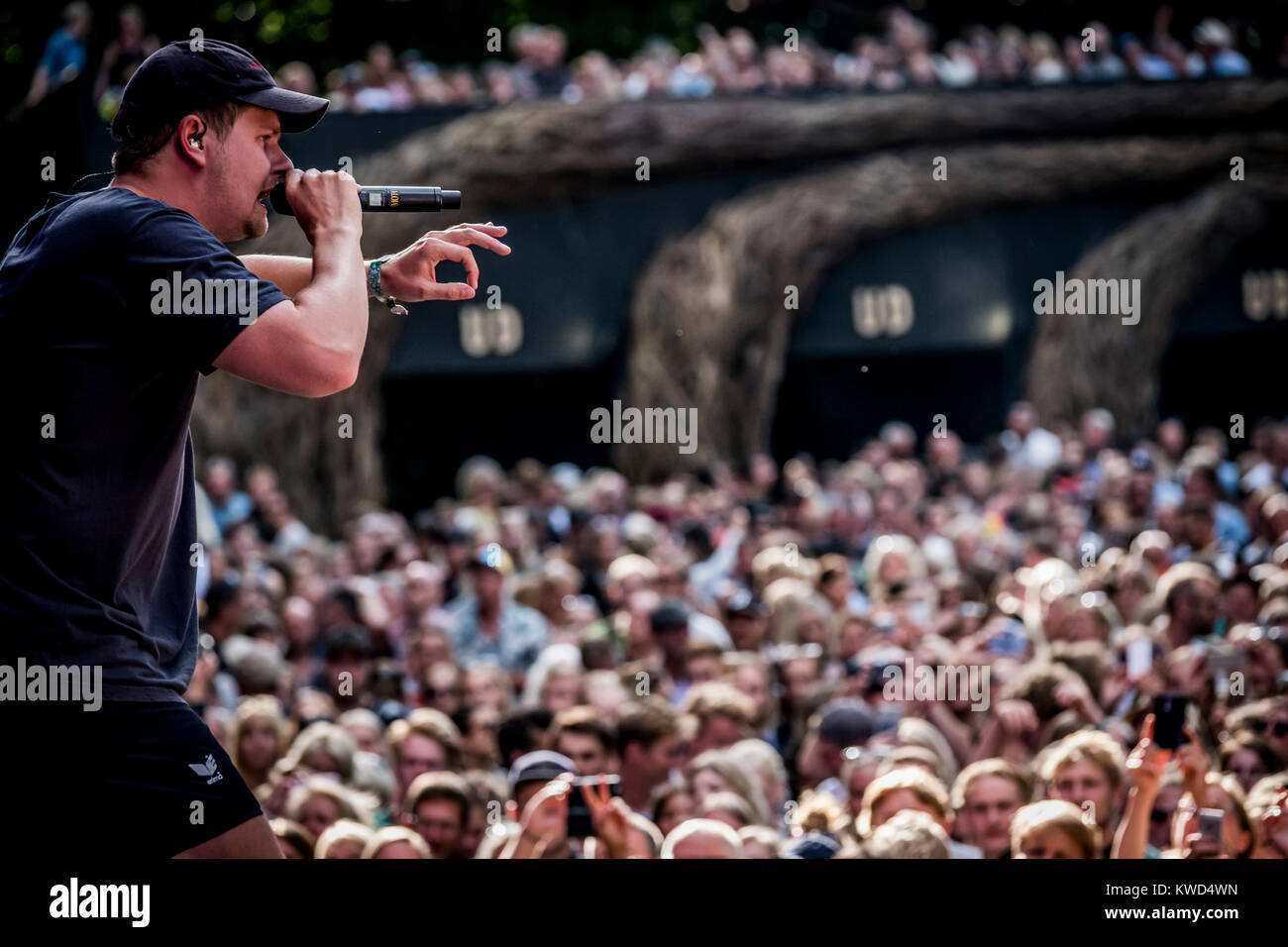 The Danish R&B duo Phlake performs a live concert at the Danish music ...