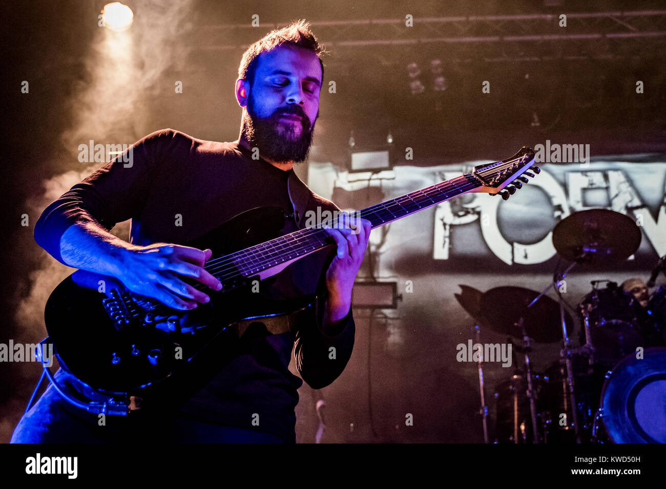 The Greek metal and rock band Poem performs a live concert at ...