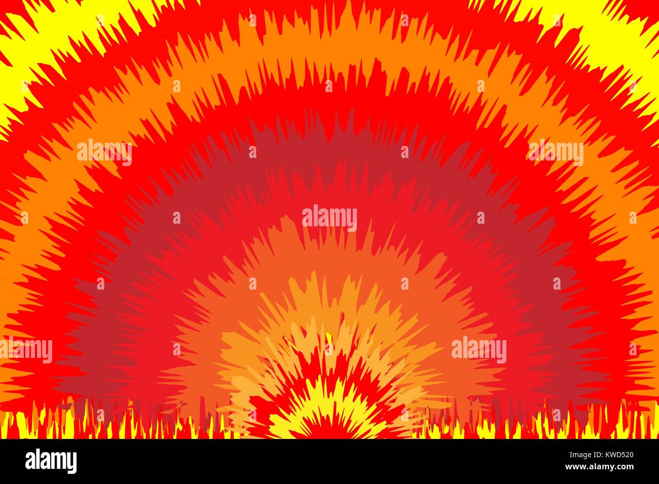 Explosion - abstract red and yellow vector pattern Stock Vector Image ...