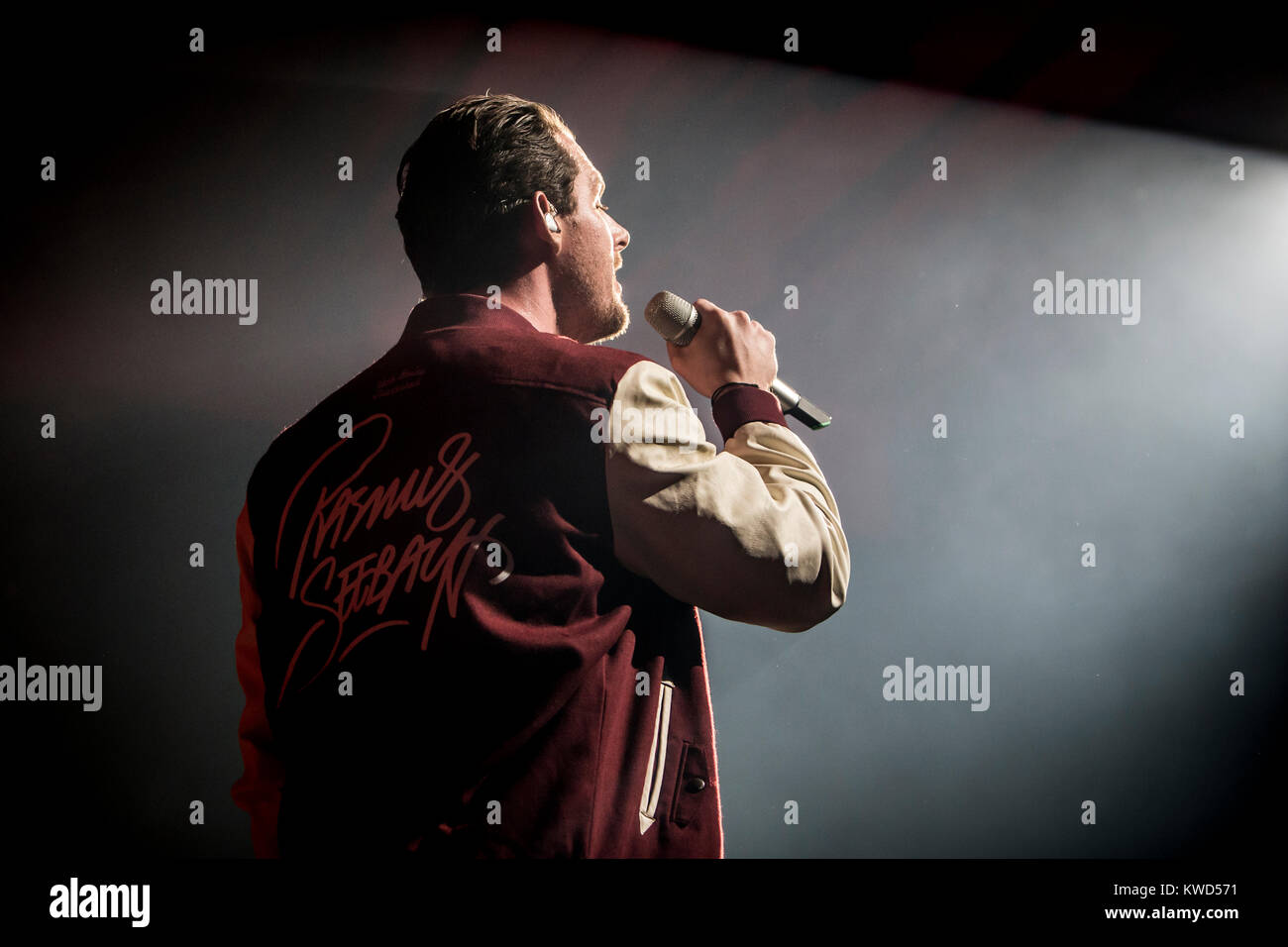 The Danish singer, songwriter and pop star Rasmus Seebach performs a ...