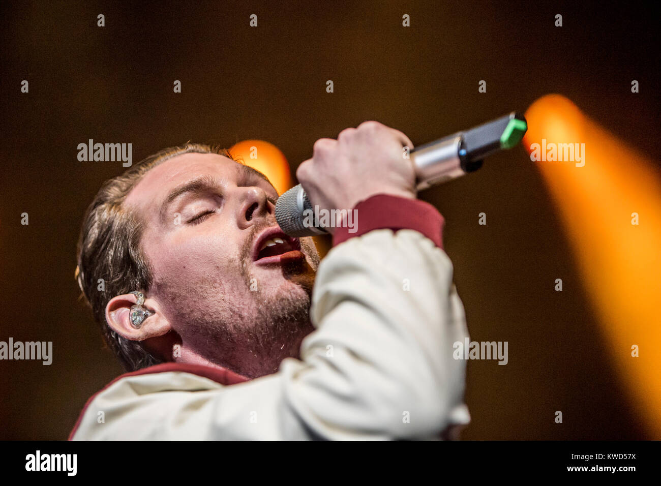 The Danish singer, songwriter and pop star Rasmus Seebach performs a ...