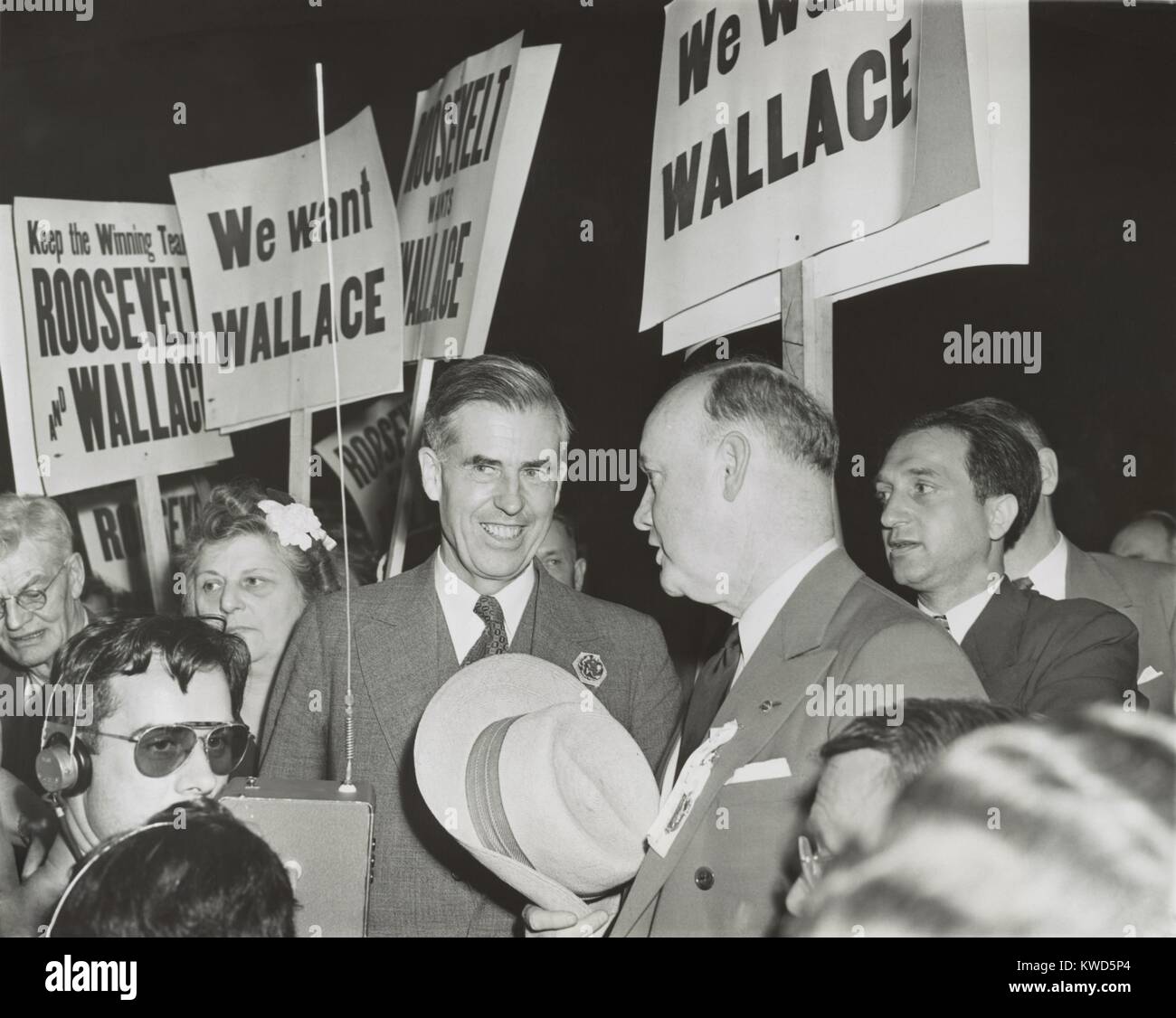 Vice-President Henry Wallace at the Democratic National Convention in ...