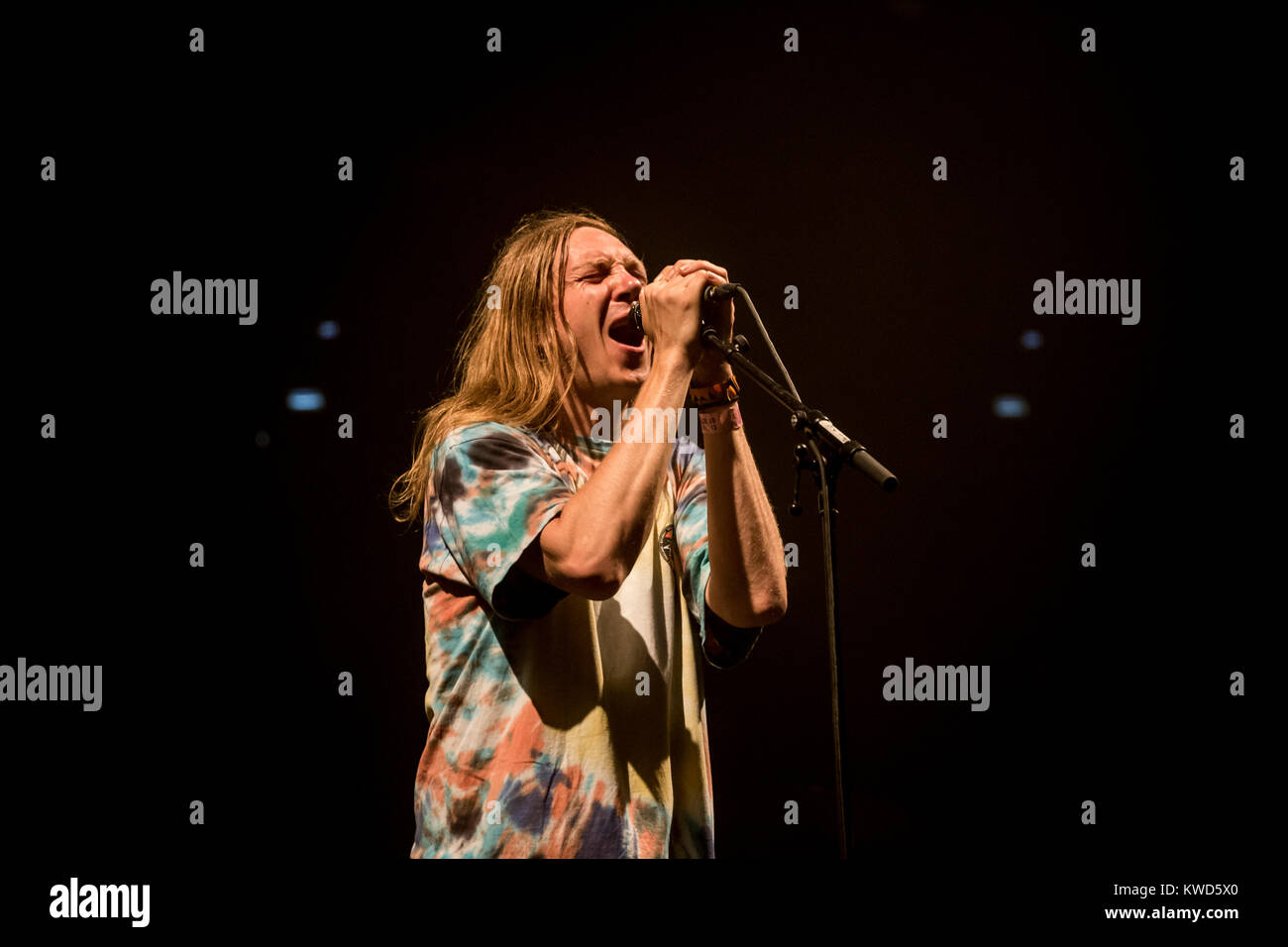 The Danish electro-pop band When Saints Go Machine performs a live ...