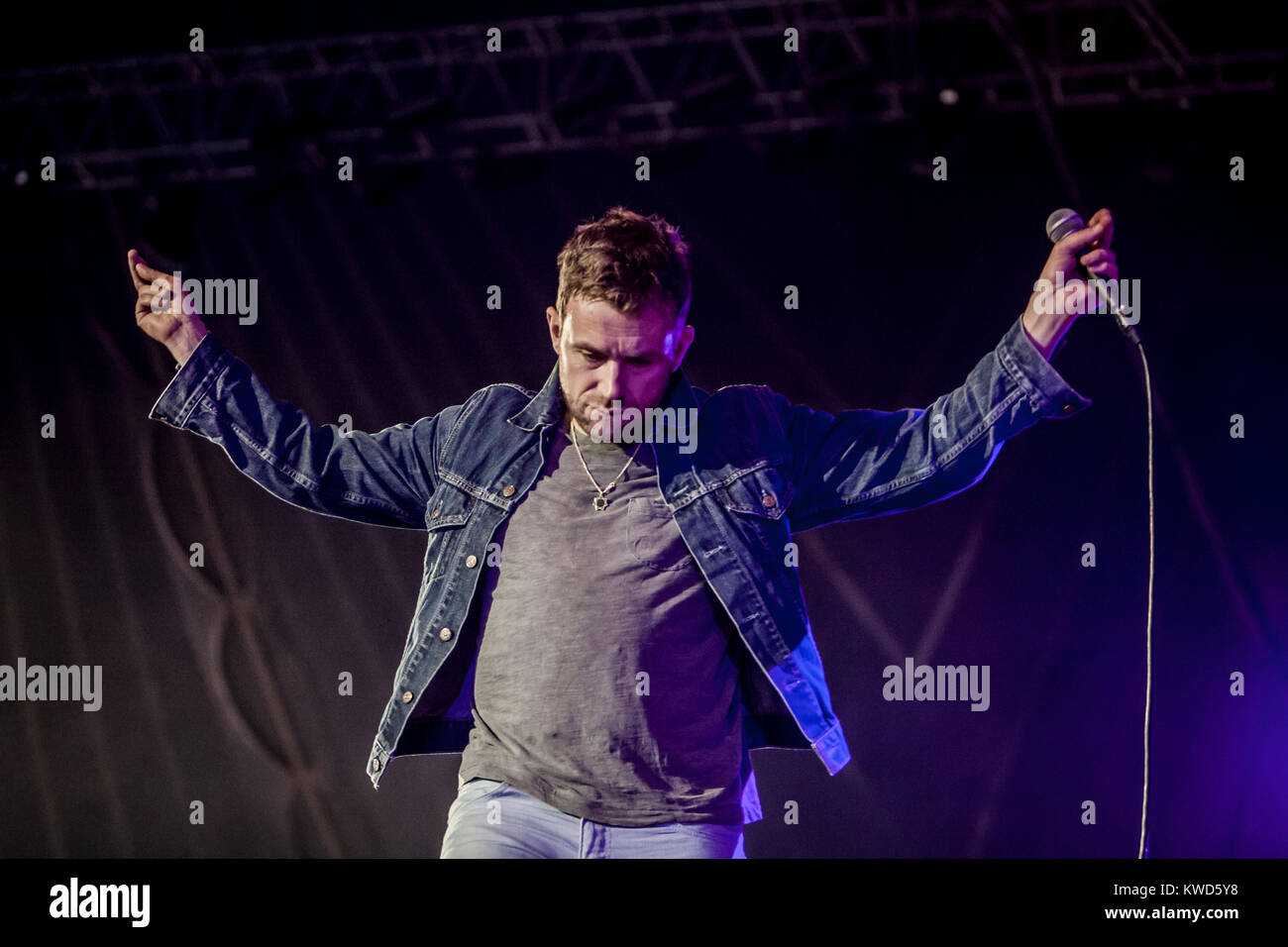 The English musician, singer and record producer Damon Albarn performs ...