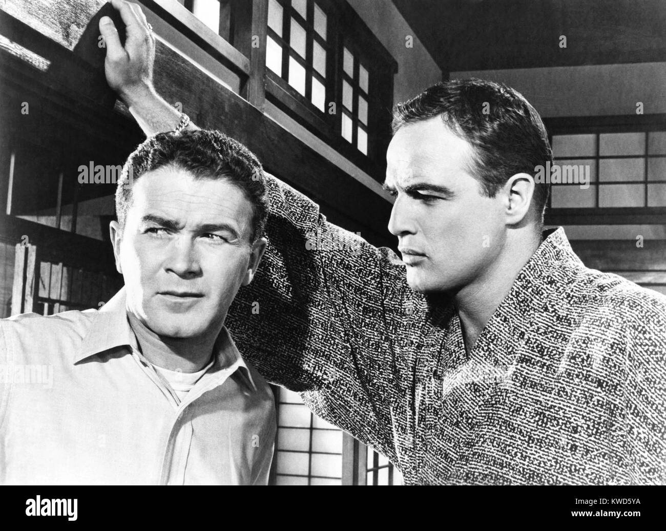 SAYONARA, from left: Red Buttons, Marlon Brando, 1957 Stock Photo - Alamy
