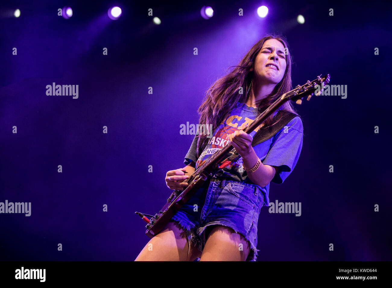 The American pop rock band HAIM consists of the three Haim-sisters Este ...