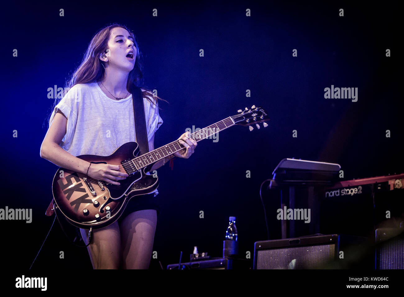 The American pop rock band HAIM consists of the three Haim-sisters Este ...