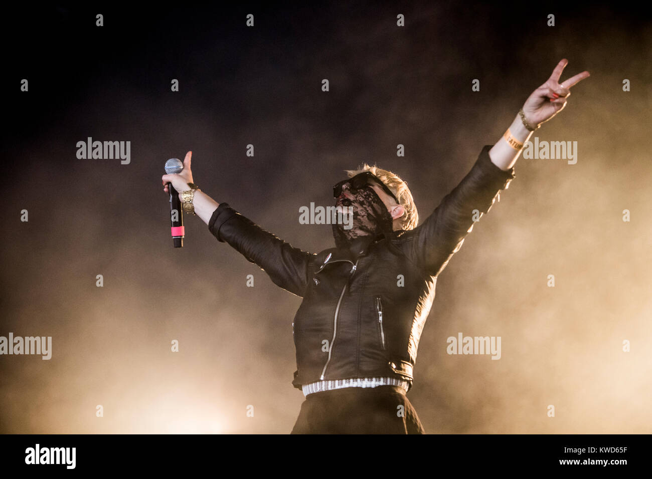 The Swedish singer-songwriter and musician Jenny Wilson performs a live ...