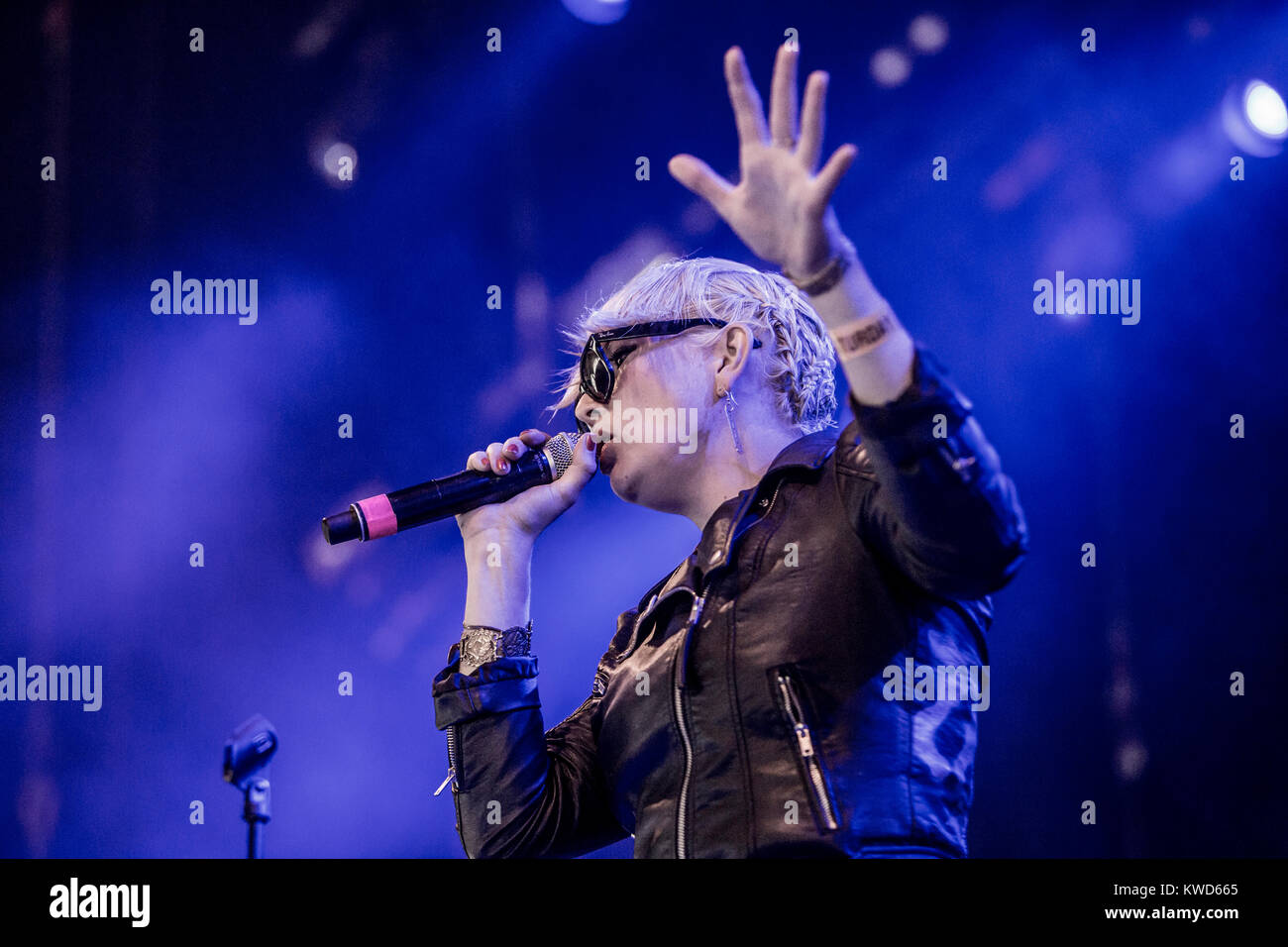 The Swedish singer-songwriter and musician Jenny Wilson performs a live ...