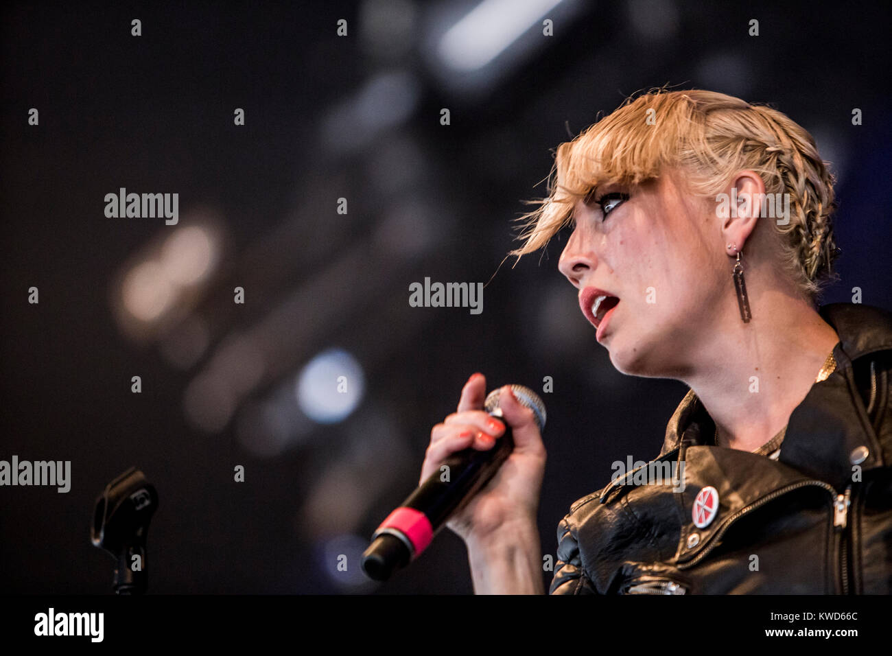 The Swedish singer-songwriter and musician Jenny Wilson performs a live ...