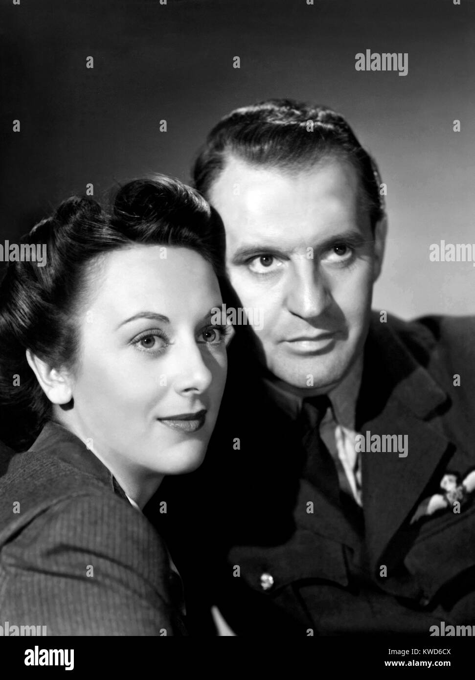 SQUADRON LEADER X, from left, Ann Dvorak, Eric Portman, 1943 Stock ...