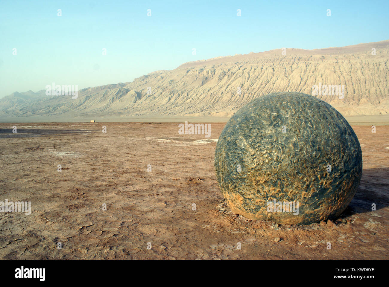 Big boulder in desert, West China Stock Photo - Alamy