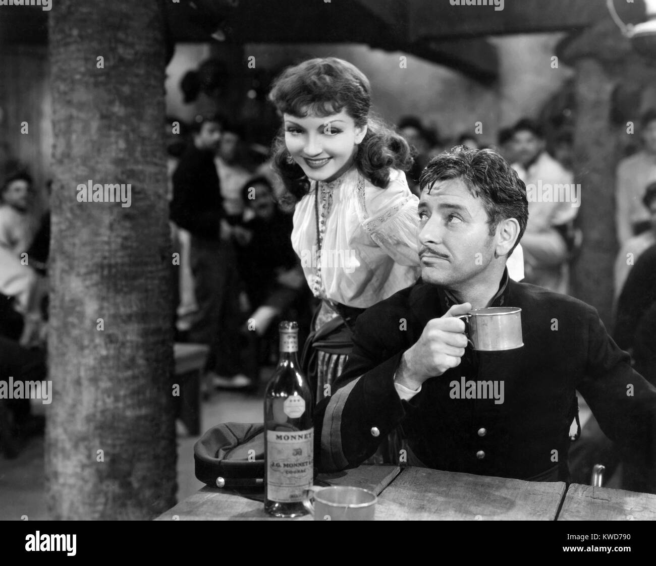 UNDER TWO FLAGS, from left, Claudette Colbert, Ronald Colman, 1936, TM ...