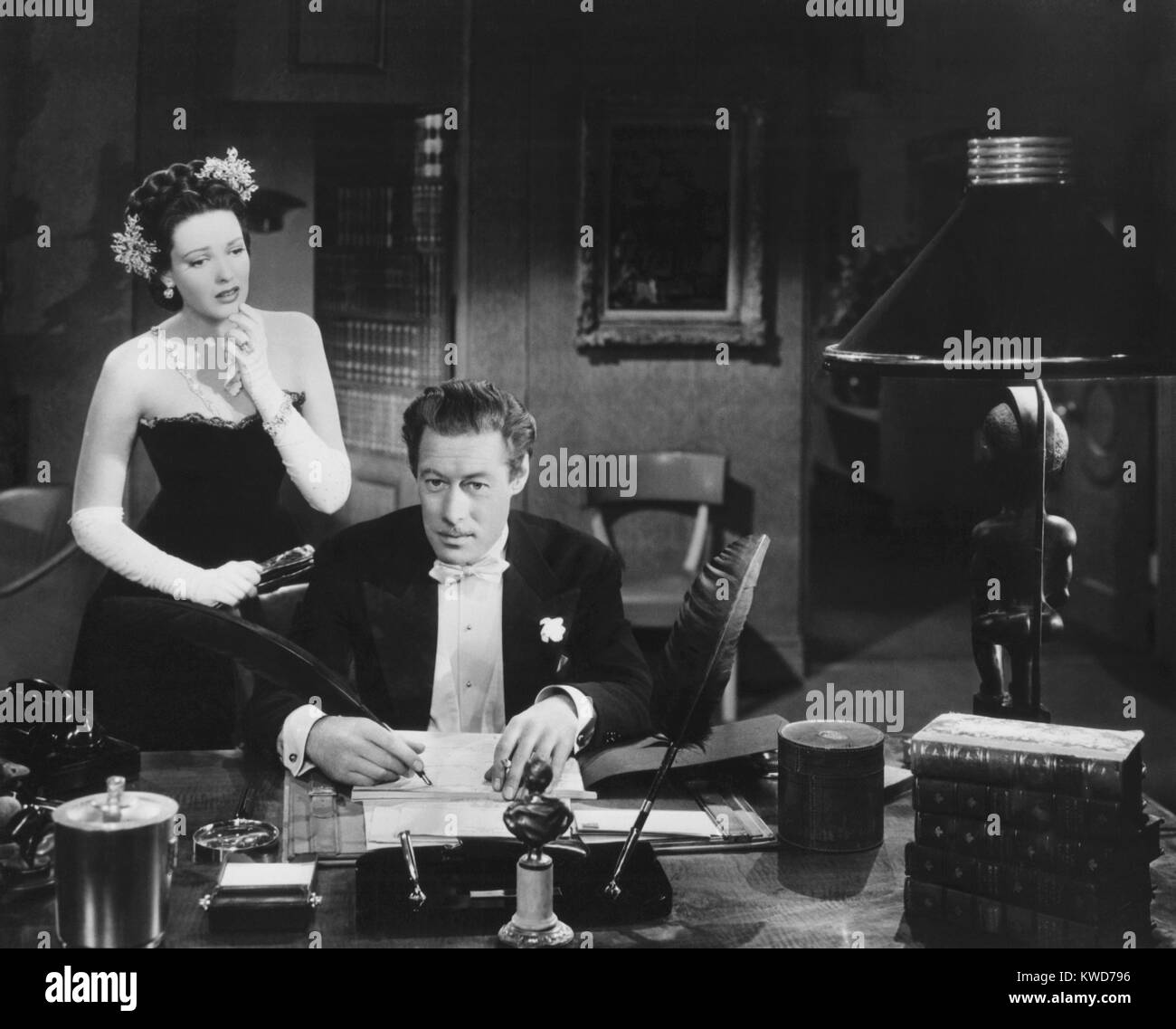 UNFAITHFULLY YOURS, from left: Linda Darnell, Rex Harrison, 1948. TM ...