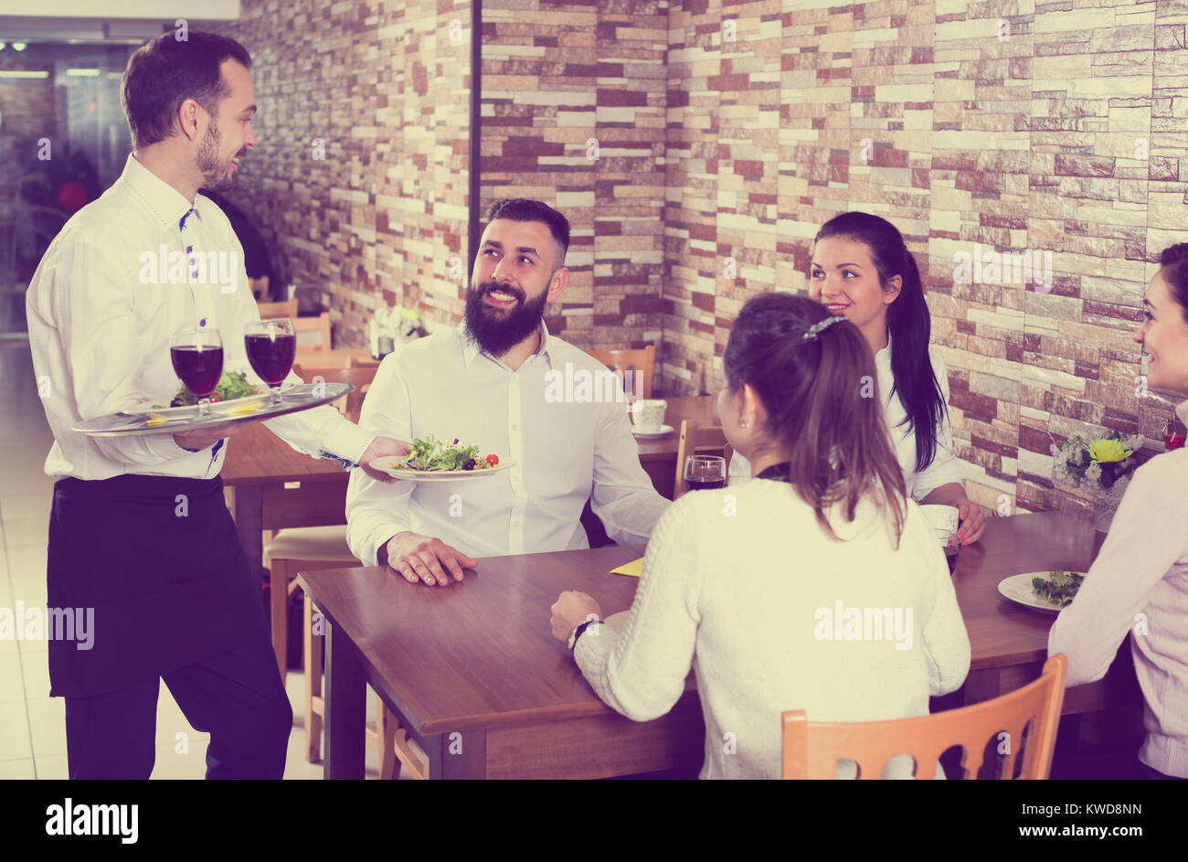 Visitors placing order hi-res stock photography and images - Alamy