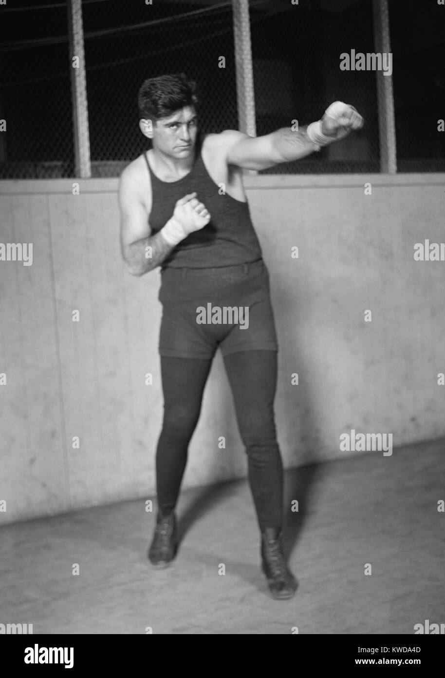 Argentinian Boxer Luis Angel Firpo knocked Jack Dempsey out of the ring ...