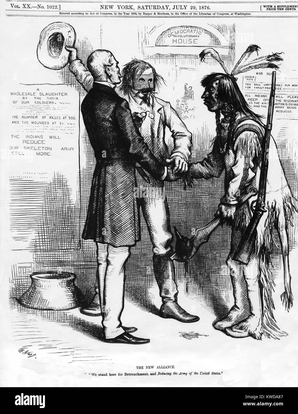 Native American Political Cartoon 1865