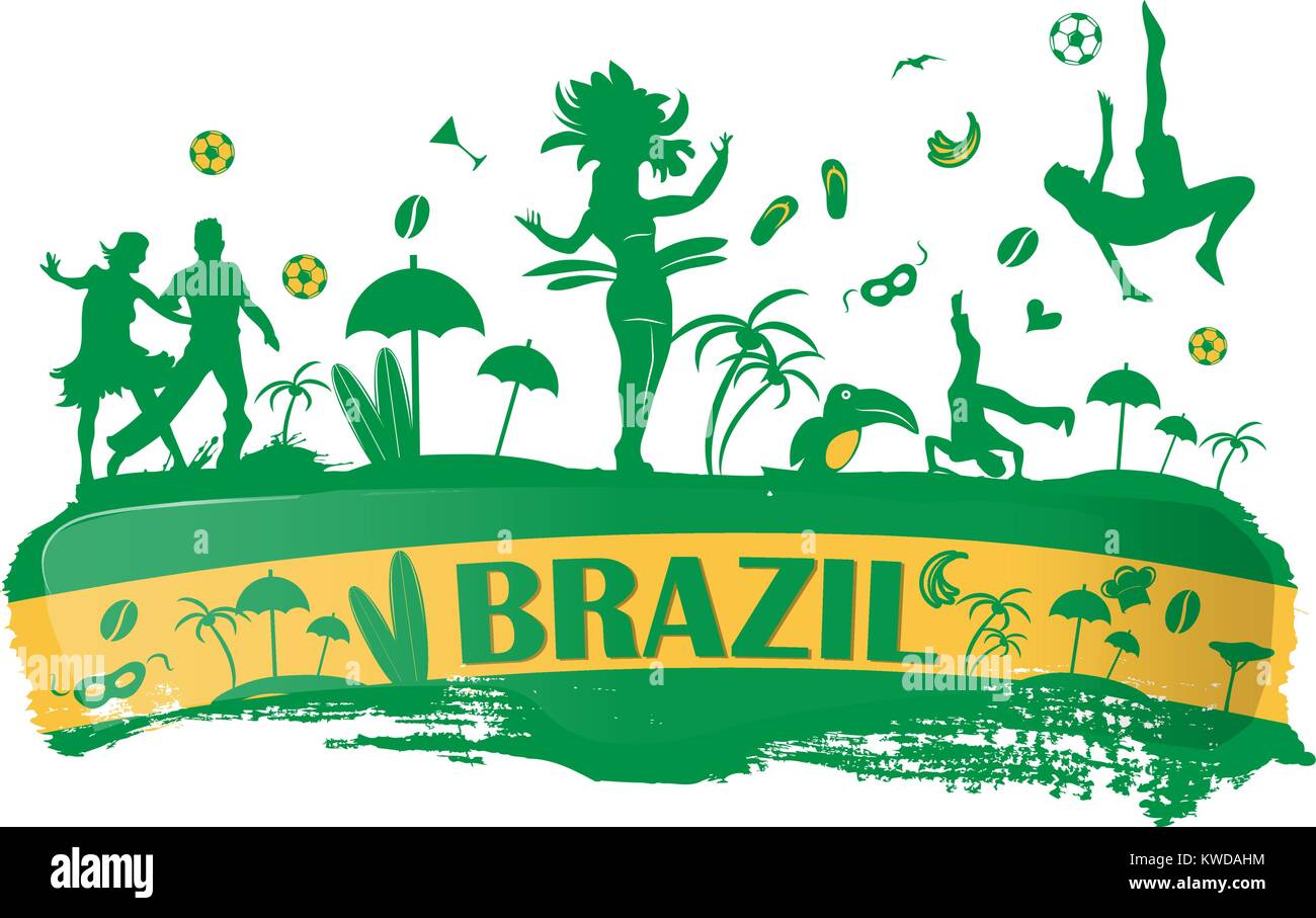 Brazil banner design hi-res stock photography and images - Alamy