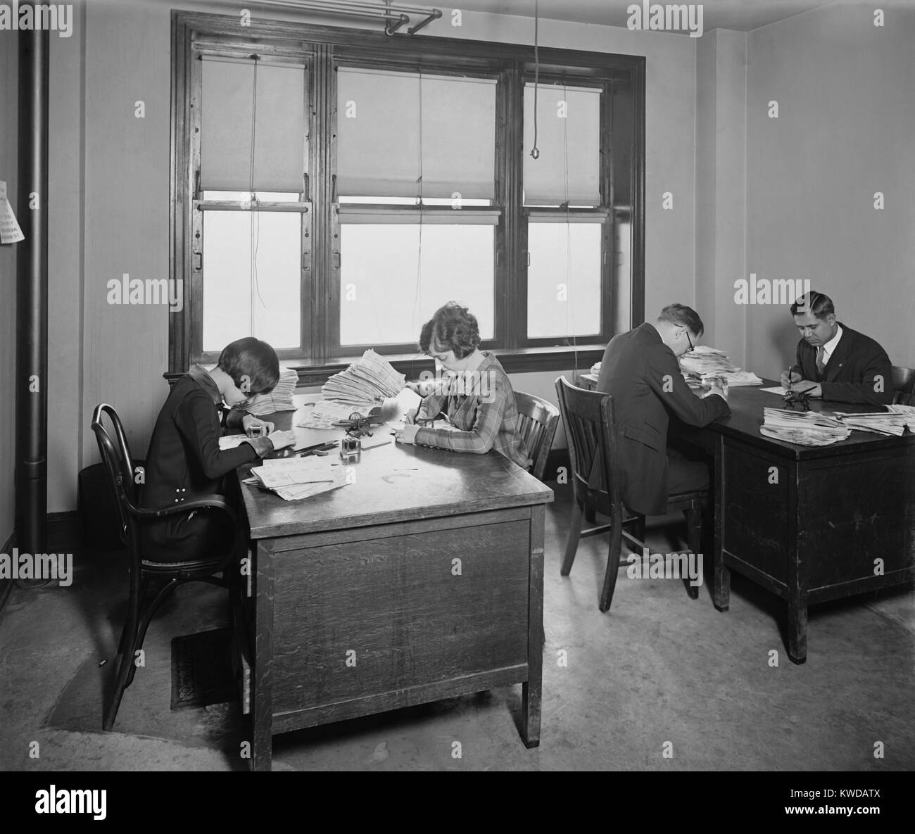Researchers at the National Bureau of Identification, which became part ...