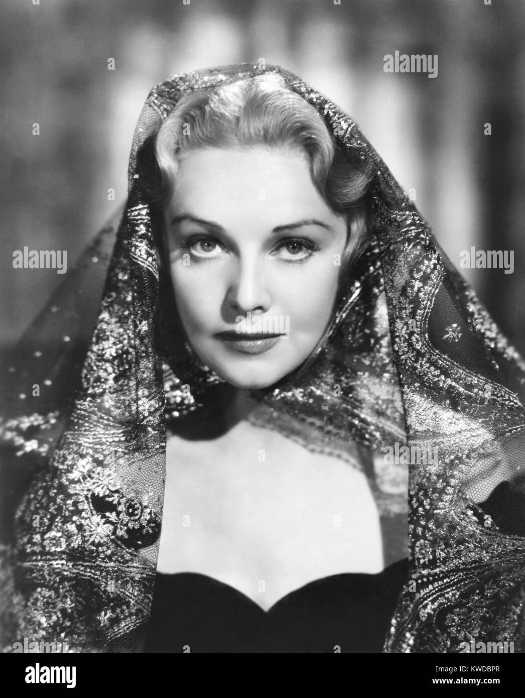 Madeleine Carroll, Paramount Pictures publicity shot, ca. 1940s Stock ...