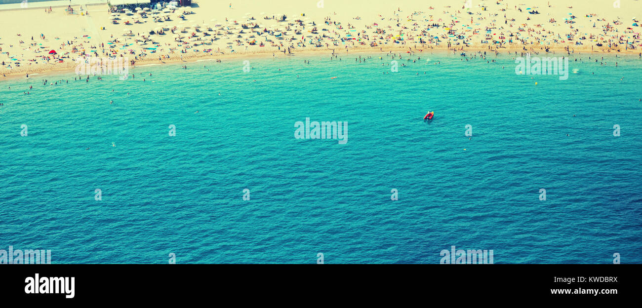 beach in Barcelona seaside, Spain Stock Photo - Alamy