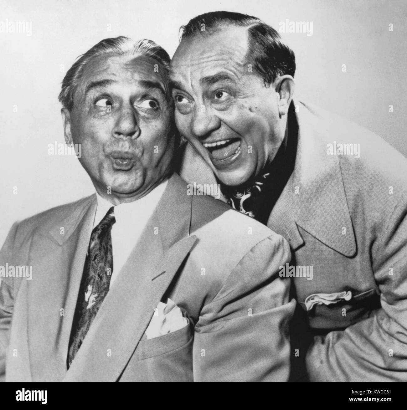 From left: Ole Olsen, Chic Johnson, 1950 Stock Photo - Alamy