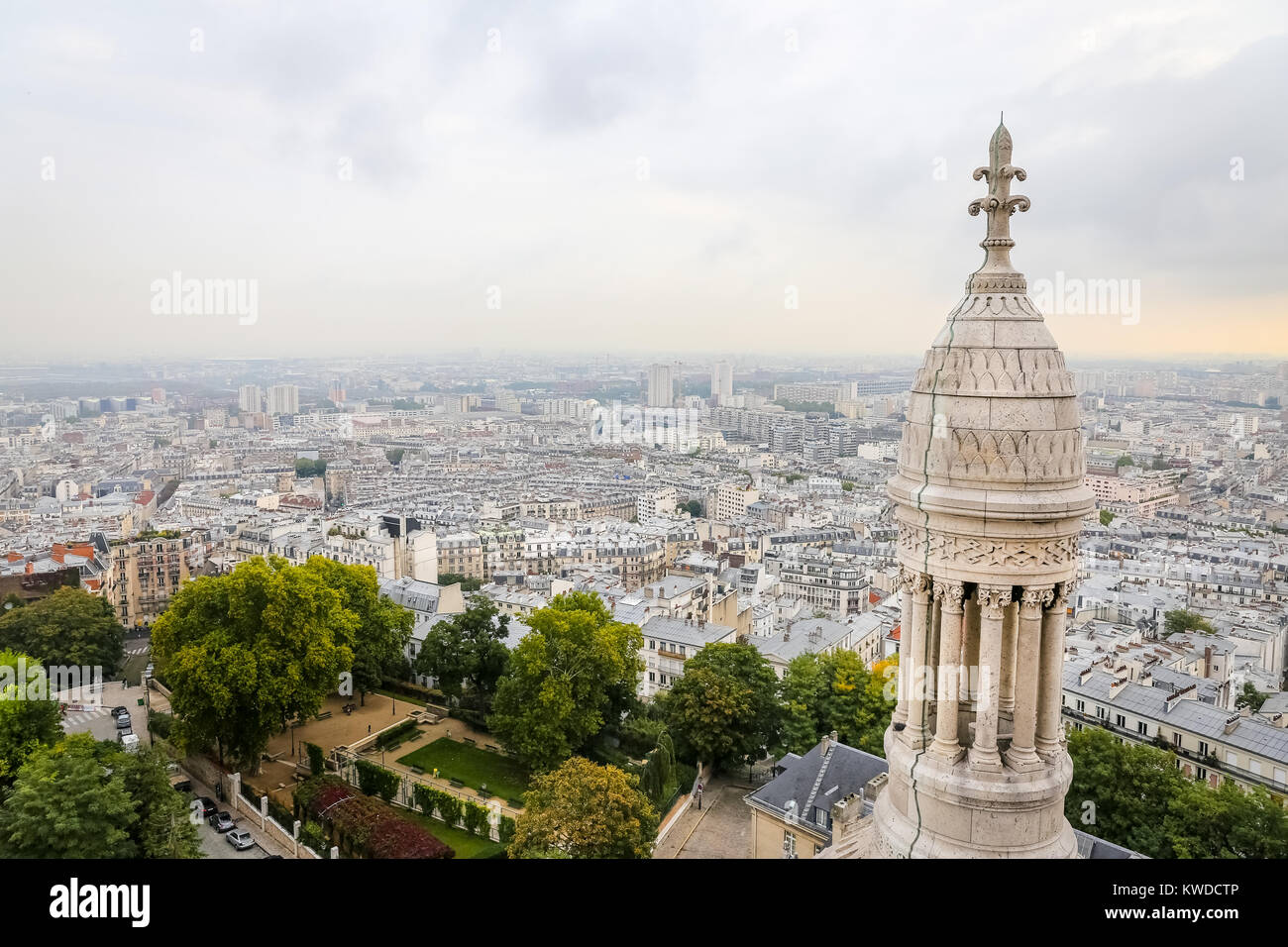 Paris View from Sacre Coeur Basilica in France Stock Photo - Alamy