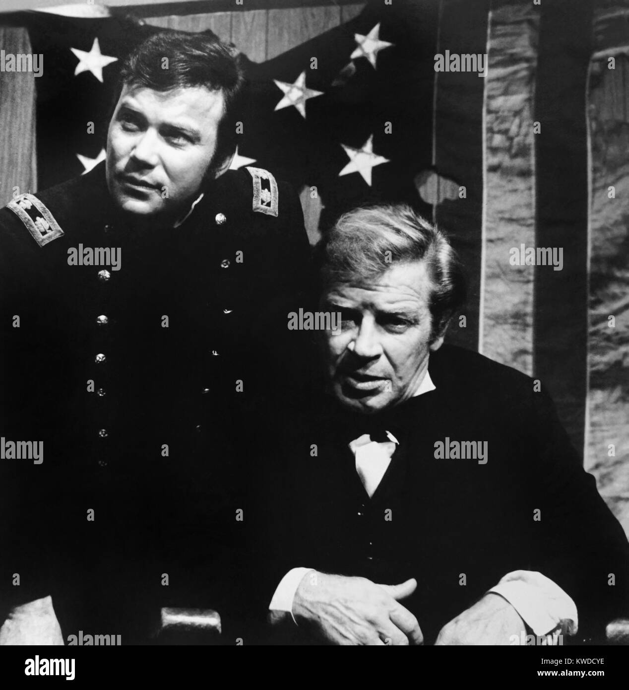 THE ANDERSONVILLE TRIAL, from left: William Shatner, Richard Basehart ...