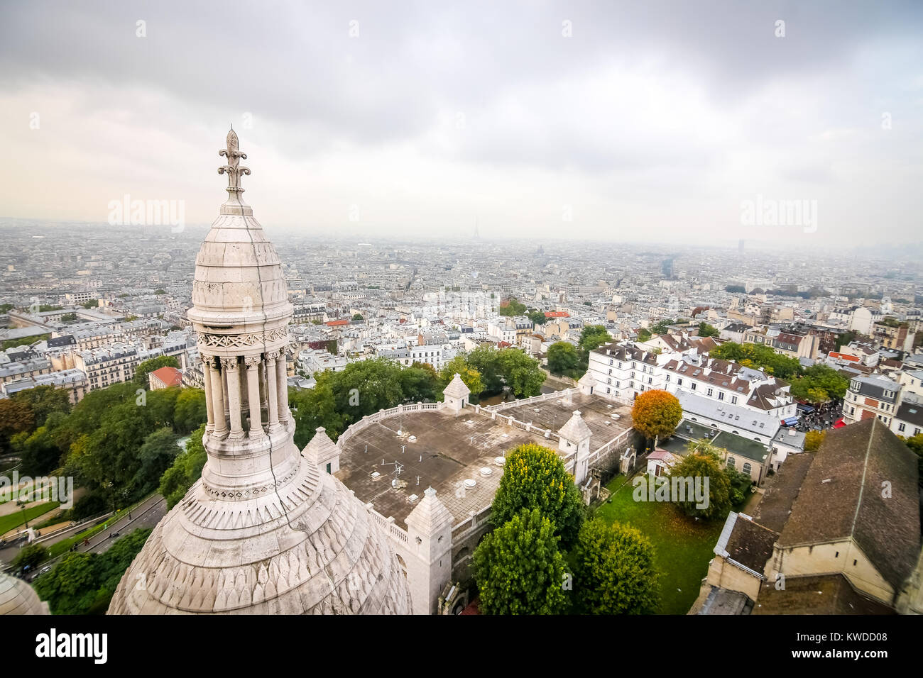 Paris View from Sacre Coeur Basilica in France Stock Photo - Alamy