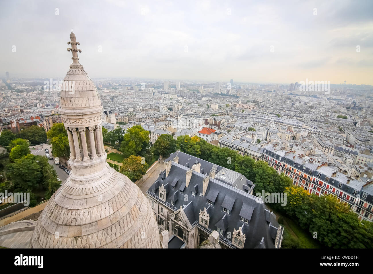 Paris View from Sacre Coeur Basilica in France Stock Photo - Alamy