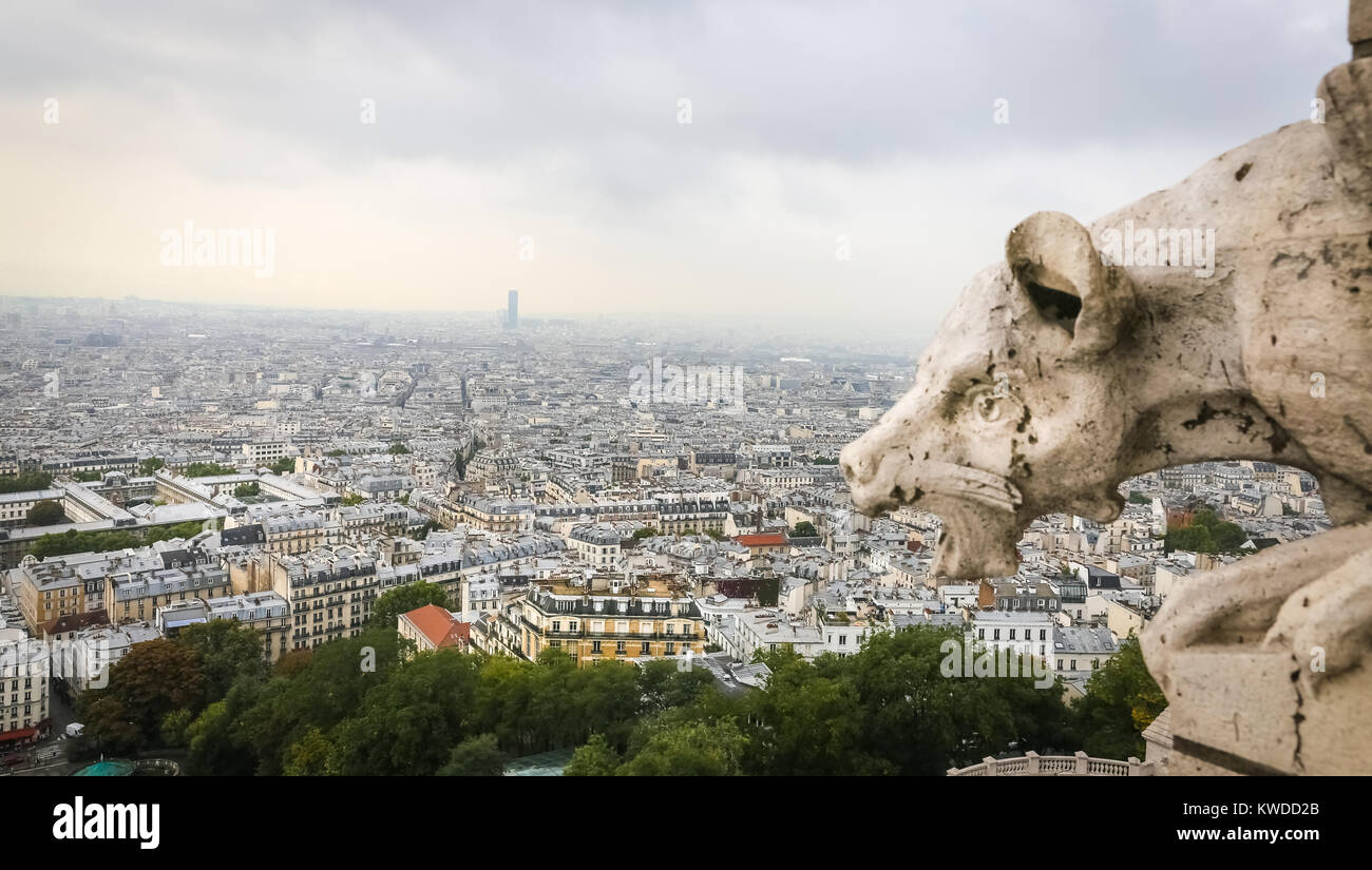 Paris View from Sacre Coeur Basilica in France Stock Photo - Alamy