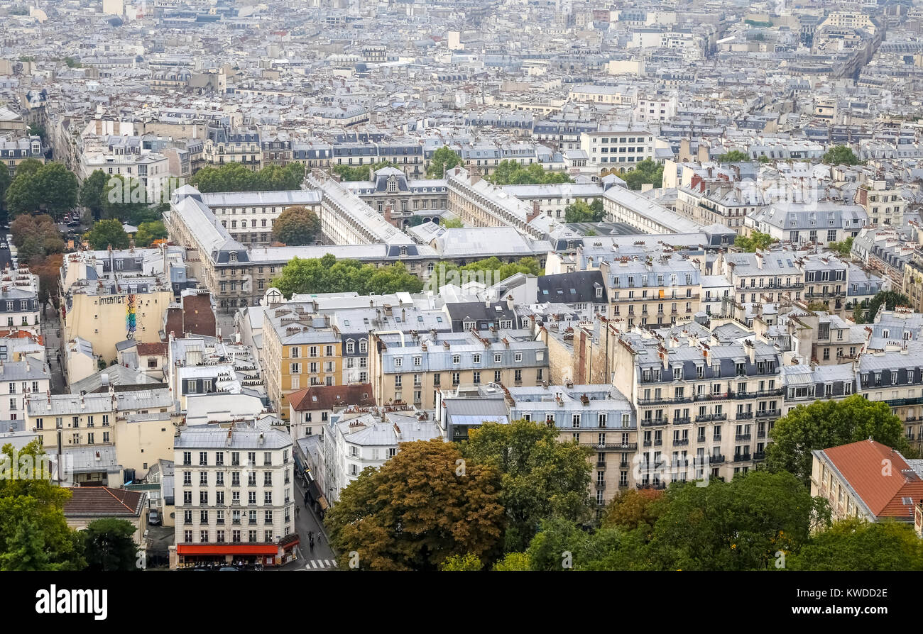 Aerial view of Paris City in France Stock Photo - Alamy