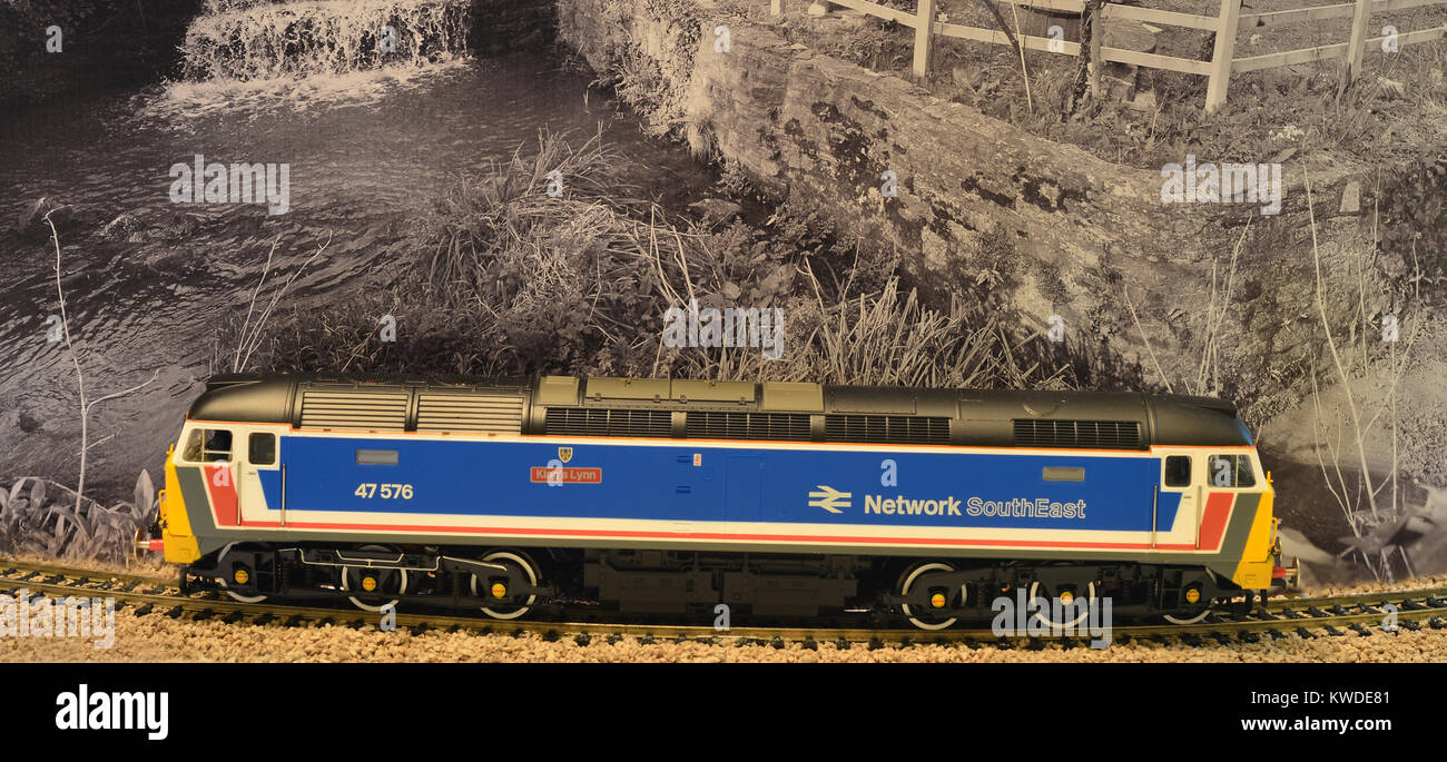 Model of a Class 47 Locomotive Stock Photo - Alamy