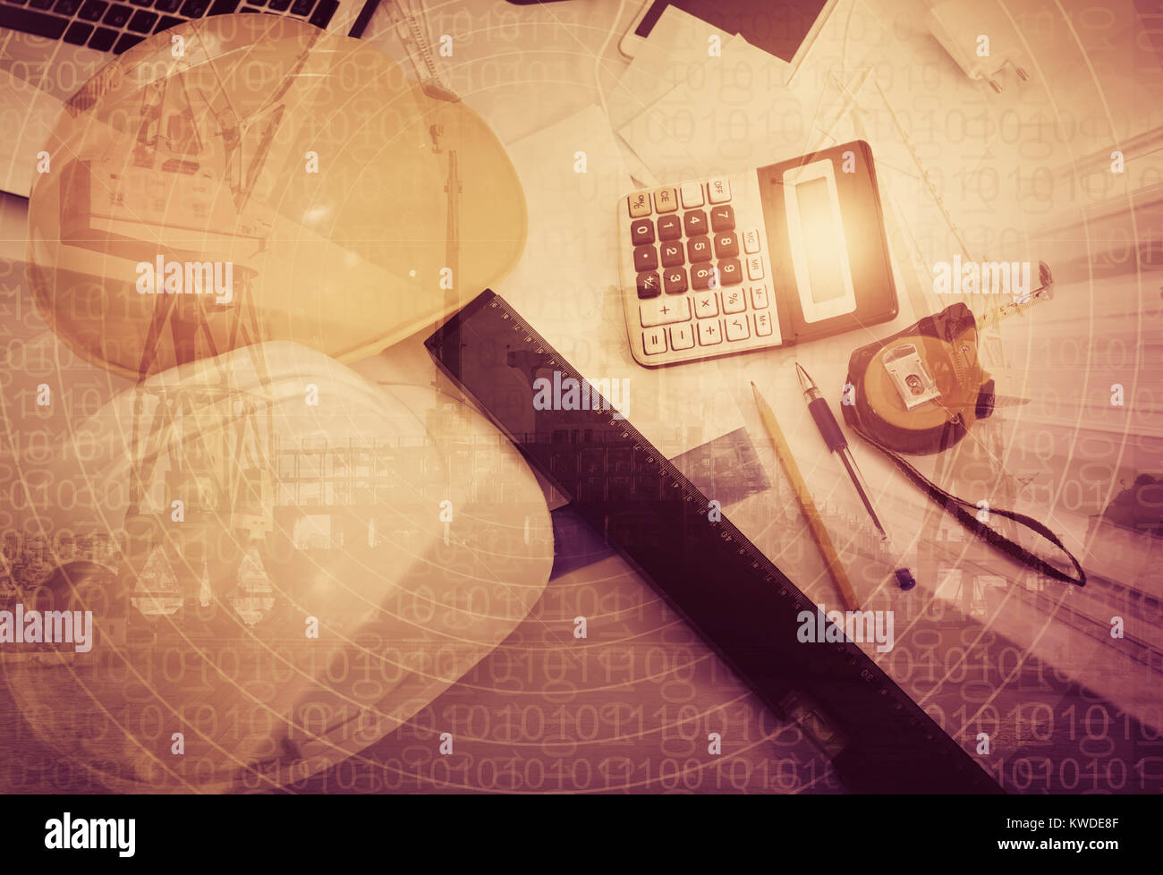 Color image about construction contains items for builder Stock Photo ...