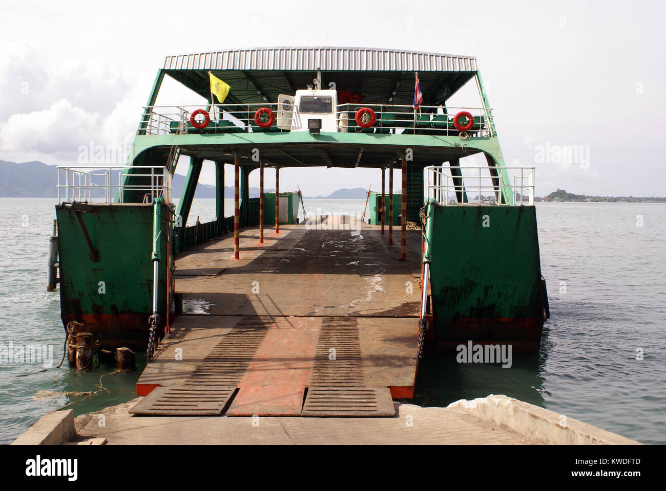 Entrance to the big ferry Stock Photo - Alamy