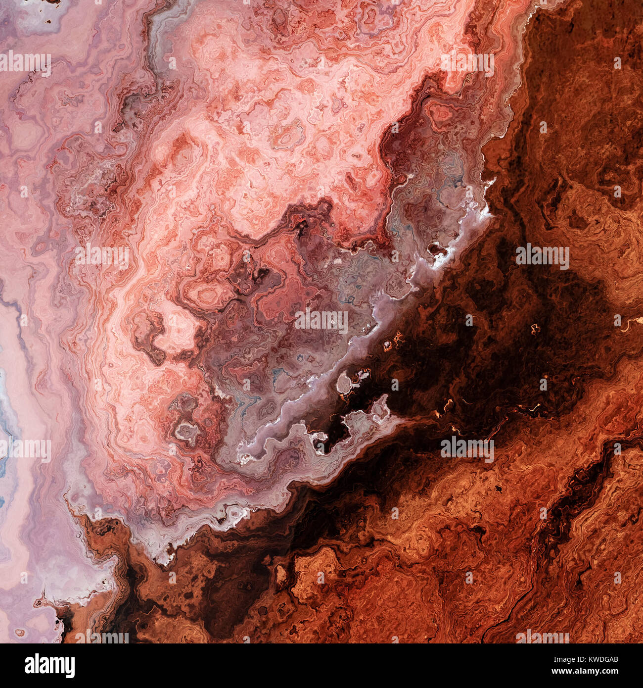 Rusty rose mineral marble, metal or wooden layers surface background ...