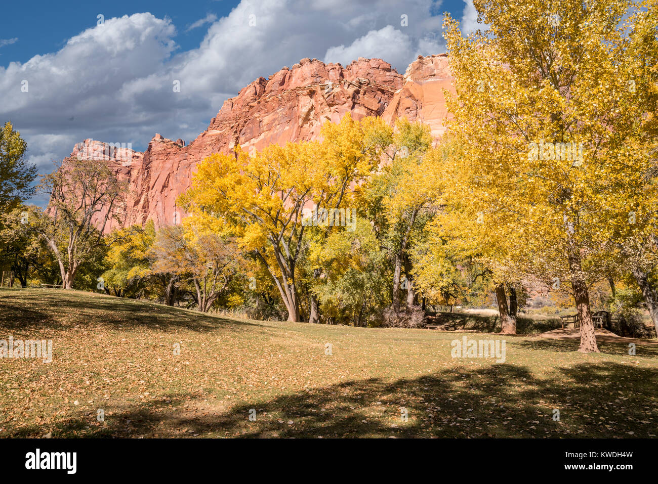 Autumn in the Fruita Historic District of Capitol Reef National Park ...