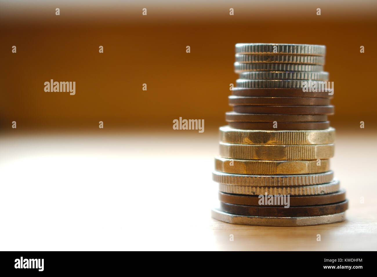 Stack dollar on left hi-res stock photography and images - Alamy
