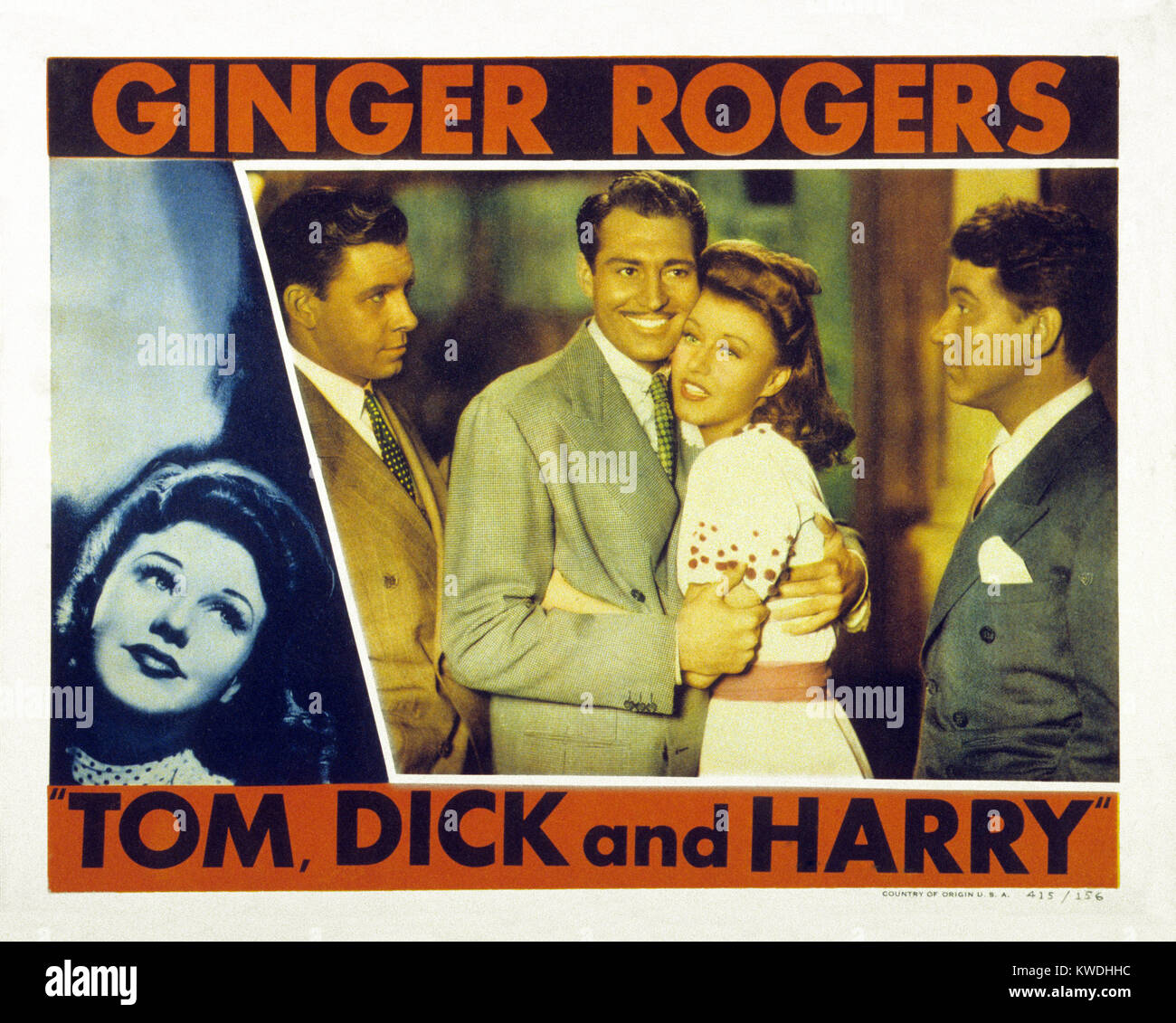 TOM, DICK AND HARRY, US lobbycard, from left: George Murphy, Alan ...