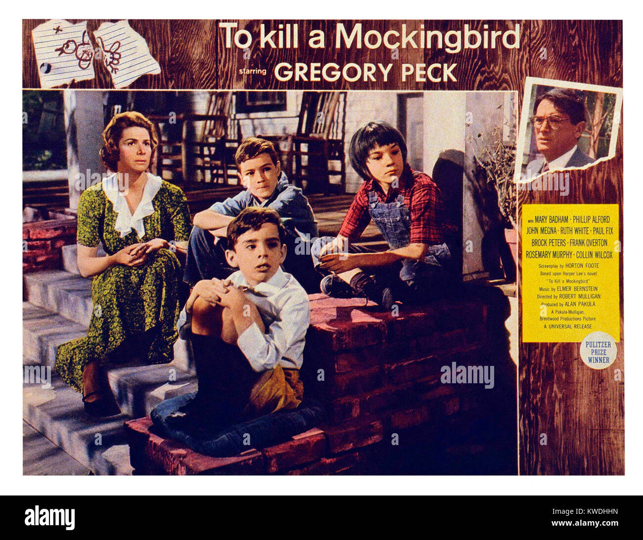 TO KILL A MOCKINGBIRD, US lobbycard, from left: Rosemary Murphy, Philip ...
