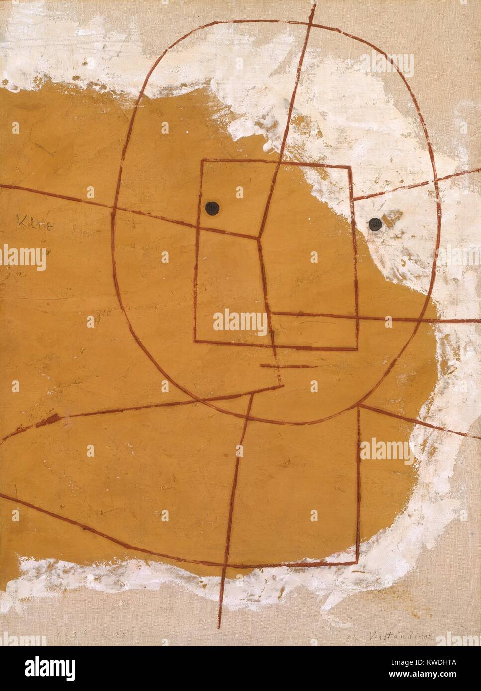 ONE WHO UNDERSTANDS, by Paul Klee, 1934, Swiss painting, oil on canvas ...